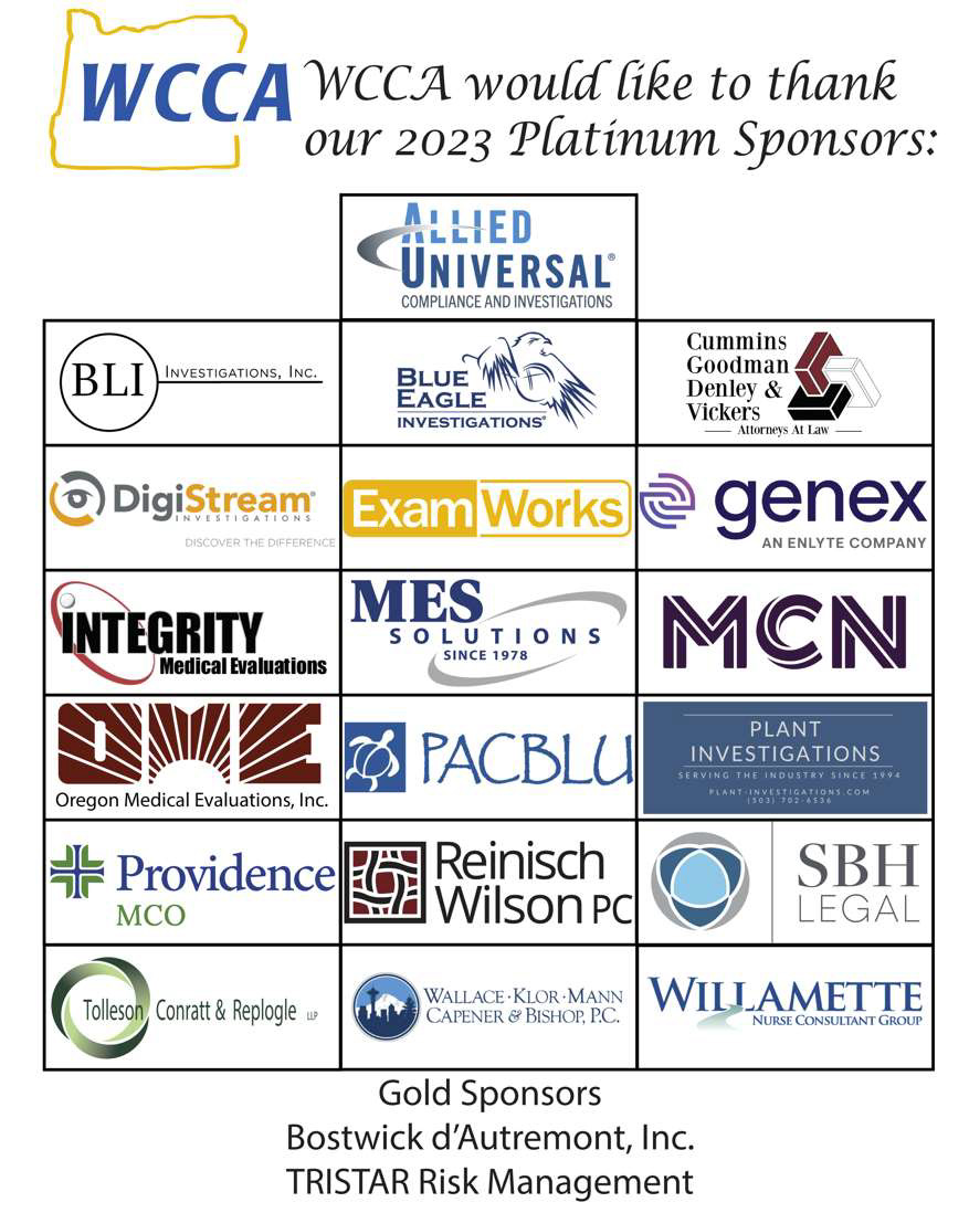 WCCA | Workers' Compensation Claims Association | Oregon